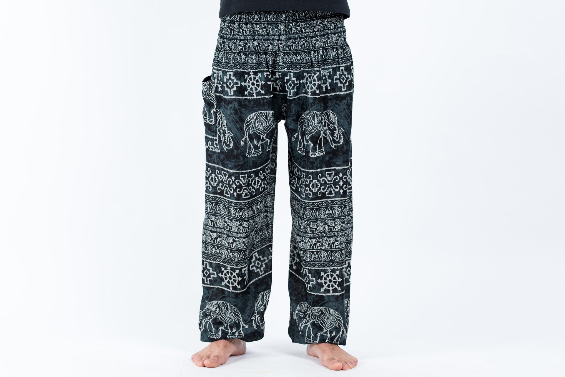 Marble Elephant Men's Elephant Pants in Black – Harem Pants