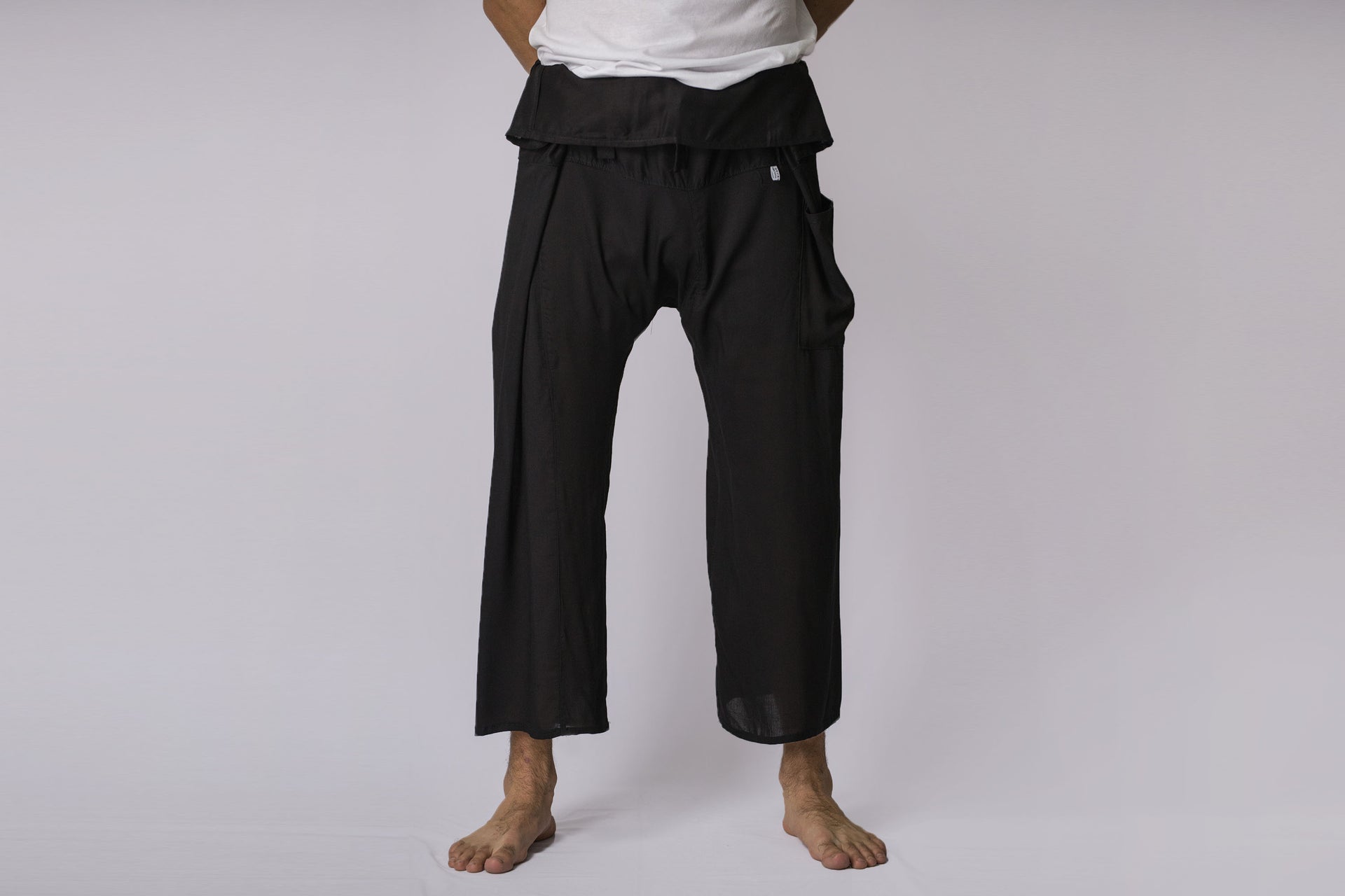 Unisex Thai Fisherman Pants in Black – Harem Pants